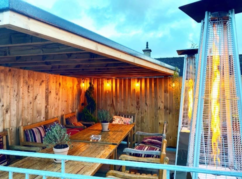 the farmers Baycliff beer garden outside - The Farmers Baycliff